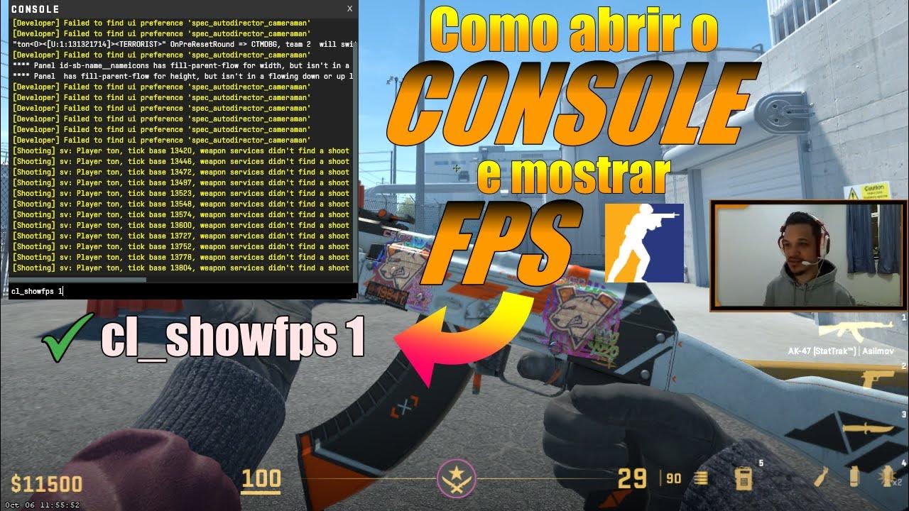Como Ativar O Console Do Cs2 E Mostrar O Fps Youtube