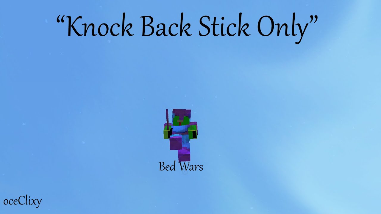 Knock Back Stick Gameplay (Minecraft) - YouTube