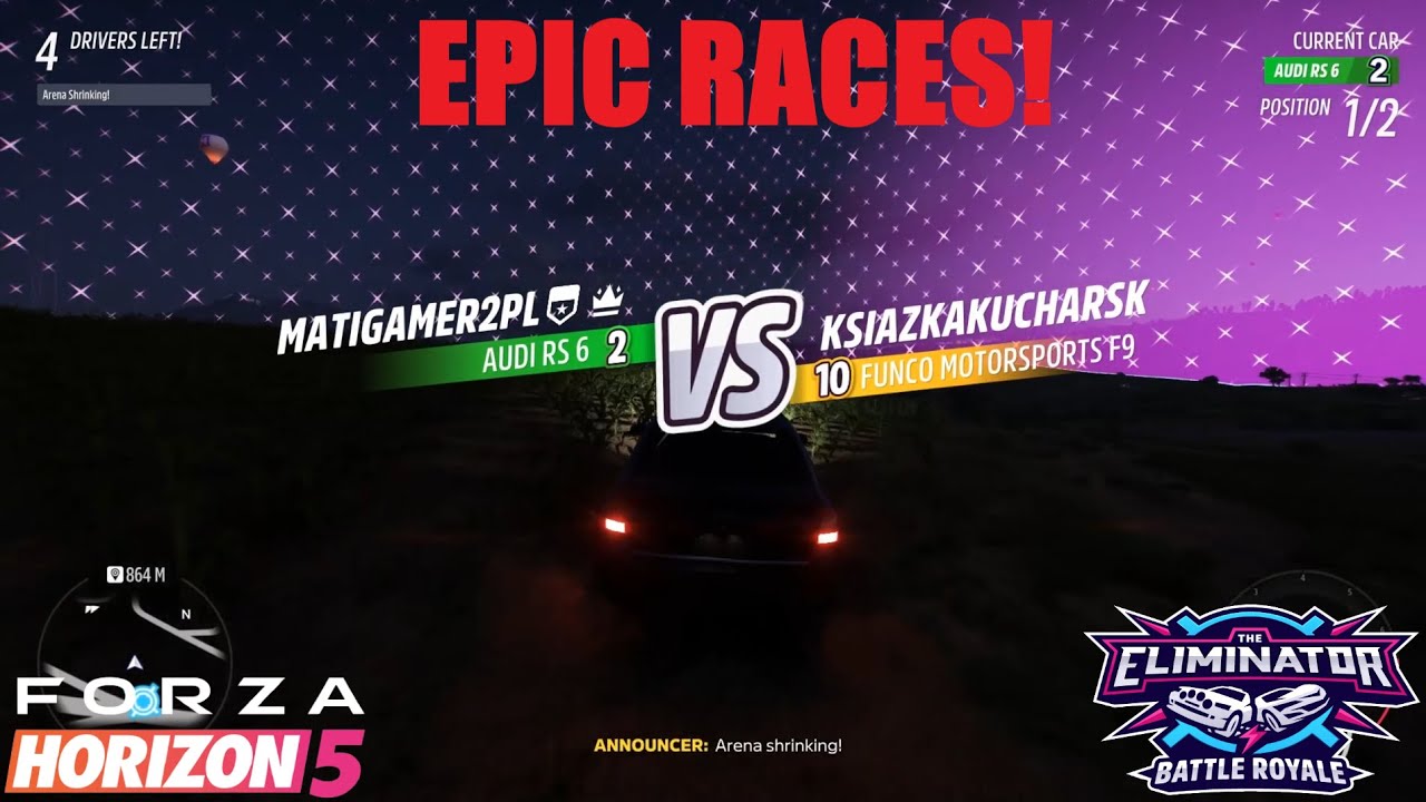 FH5 THE ELIMINATOR EPIC CLOSE RACES AND BEATING HIGH LEVEL CARS! (part ...