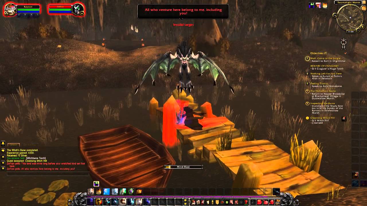 World of Warcraft Cleansing Witch Hill Quest HD - YouTube
