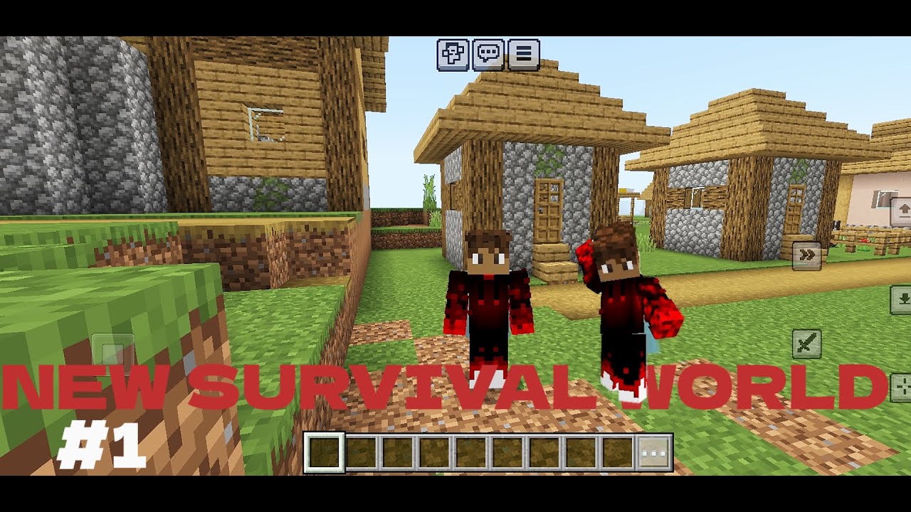 Minecraft survival pt1 (luckiest spawn ever) - YouTube