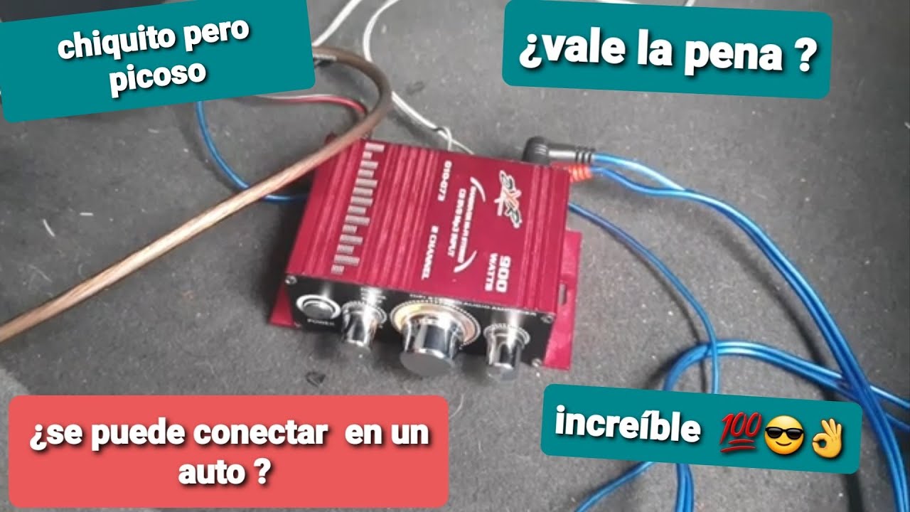Amplificador DXR car sound instalacion en carro ¿se puede? prueba de ...