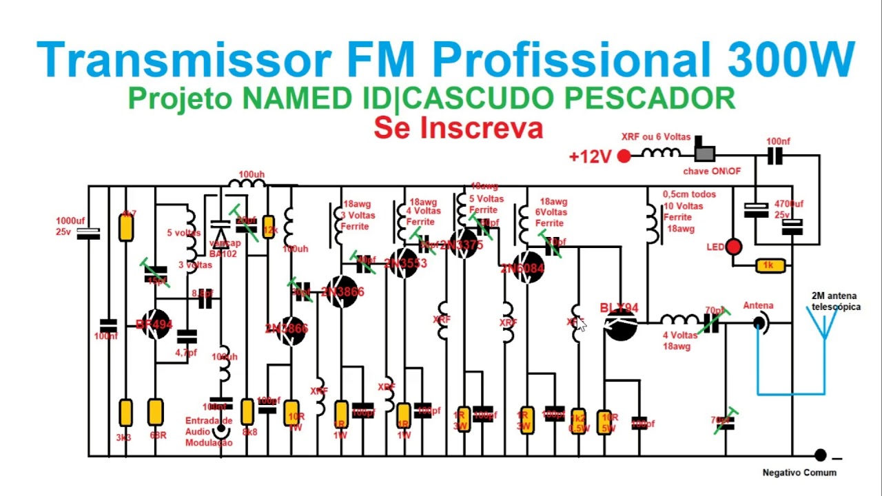 Transmissor FM Profissional 300W de Potência part1 - YouTube