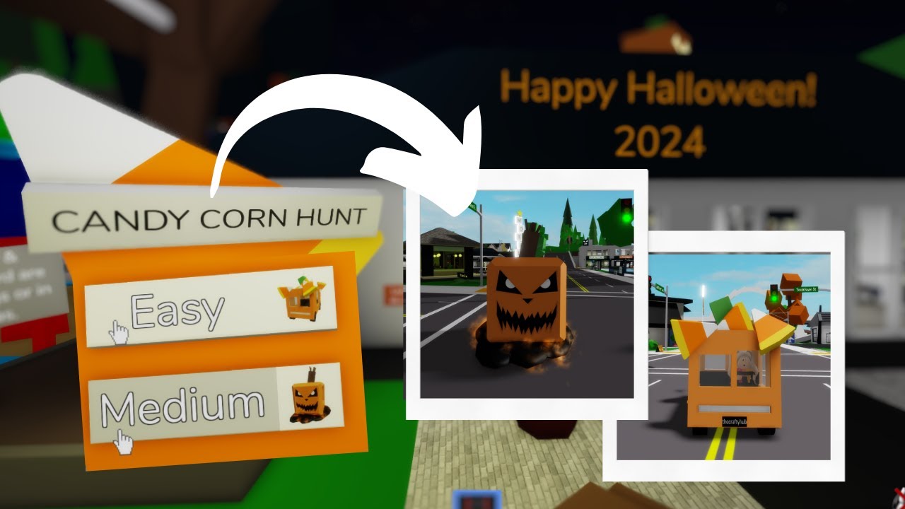 EASY & MEDIUM MODE CANDY CORN LOCATIONS in BROOKHAVEN / Brookhaven RP ...