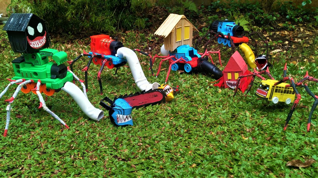 E242 Kereta Train, Thomas, Percy, Spider Venom, Bus eater, Monster ...