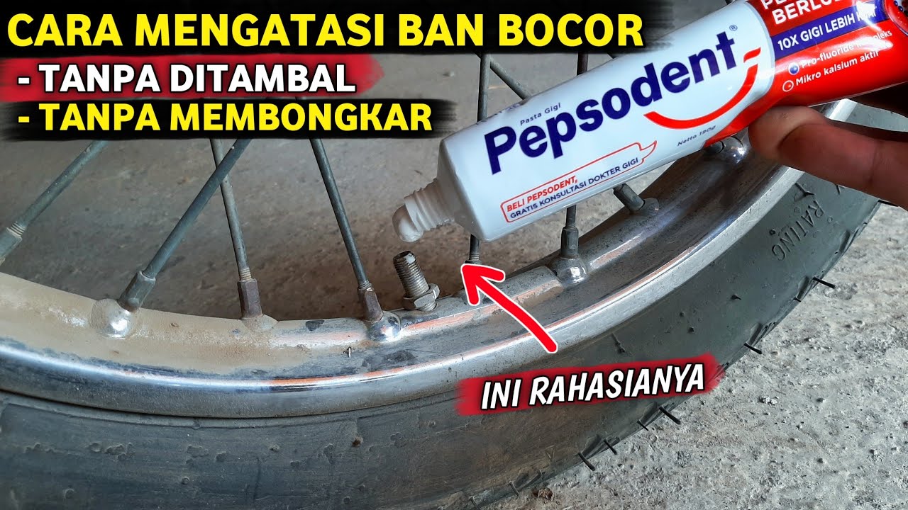 MUDAH BANGET!! Mengatasi Ban Bocor Tanpa Ditambal - YouTube