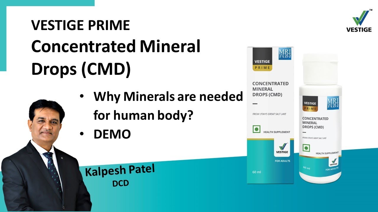 Vestige CMD (Concentrated Mineral Drops) | Importance and Demo - YouTube