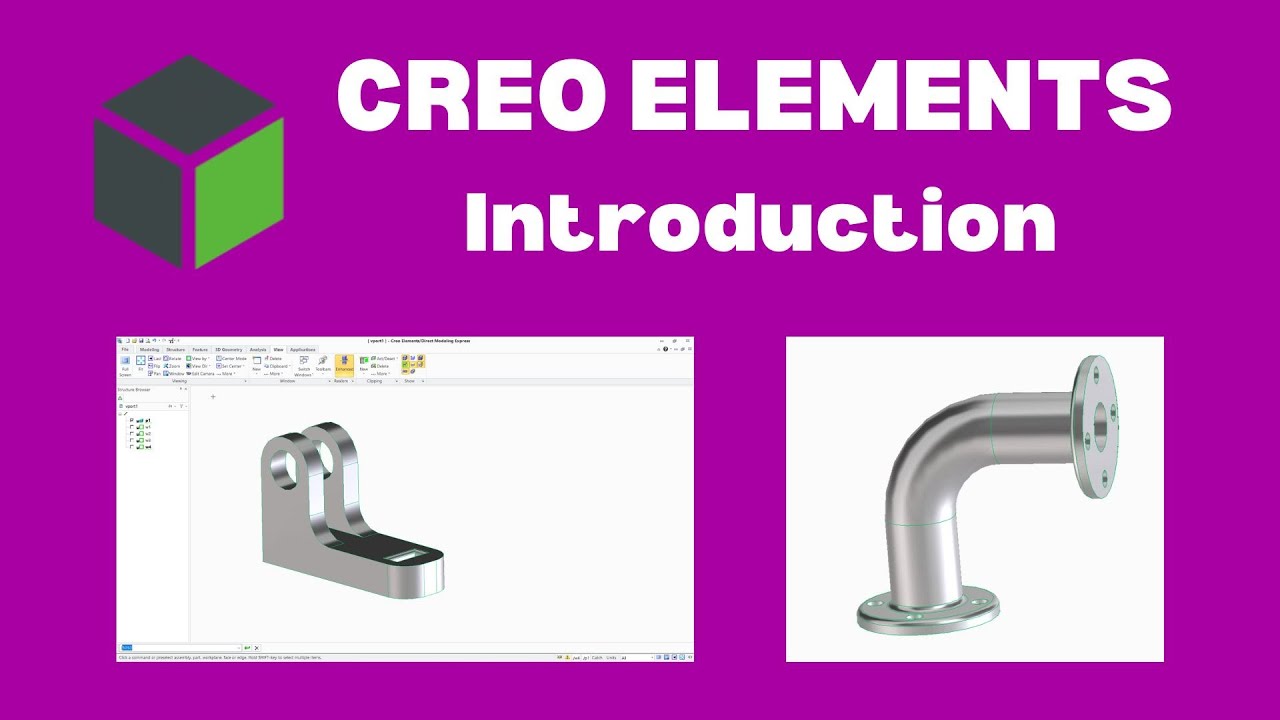 Creo elements direct modeling express introduction - YouTube