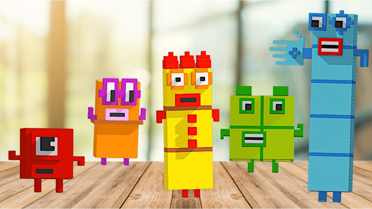 3D Numberblocks - Create Numberblocks 1-2-3-4-5 - YouTube