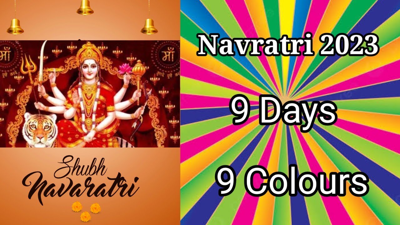 Navratri 9 Colours of 2023 | नवरात्रि नौ रंग | Navaratri 9 days 9 Saree ...