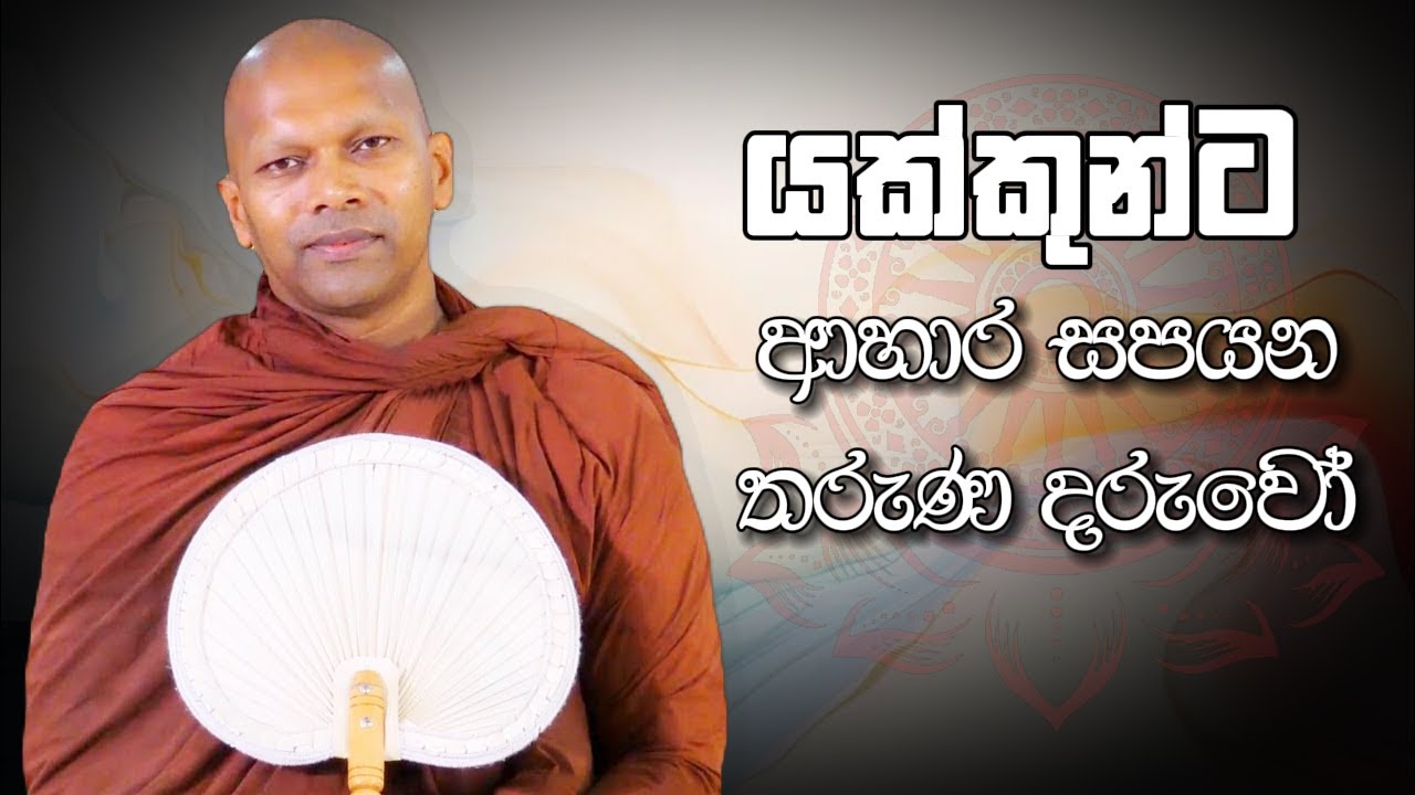‍යක්කුන්ට ආහාර සපයන තරුණ දරුවෝ | Niwathapa Thero | Niwana Soya # ...