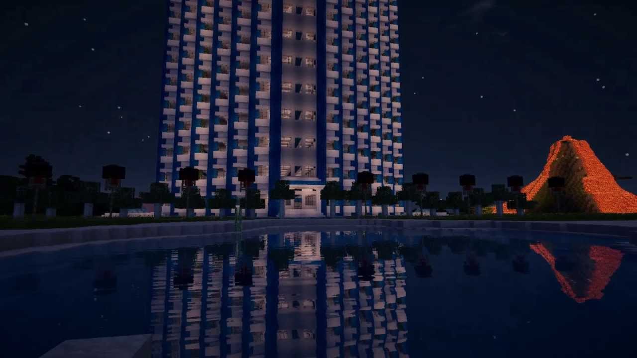 Minecraft - Epic Luxury Skyscraper / Hotel - YouTube