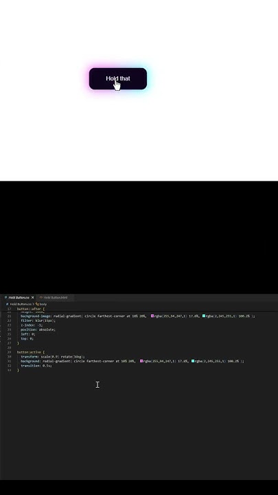 Hold Button using HTML & CSS using HTML,CSS - YouTube