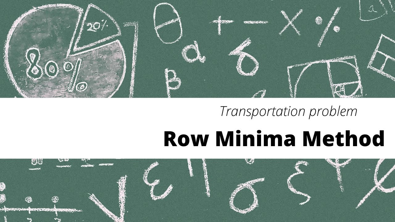 Row Minima Method || MP1 || Sasidhar || KLU - YouTube