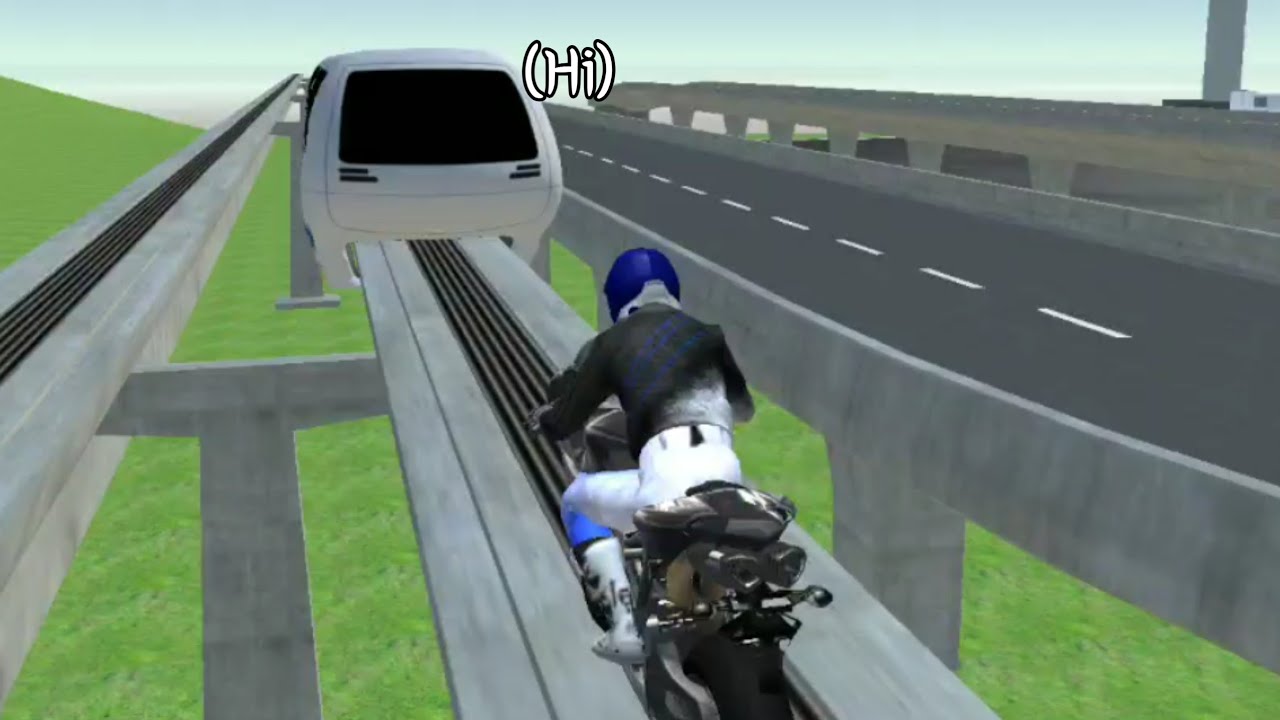 Motorcycle VS Maglev train - YouTube