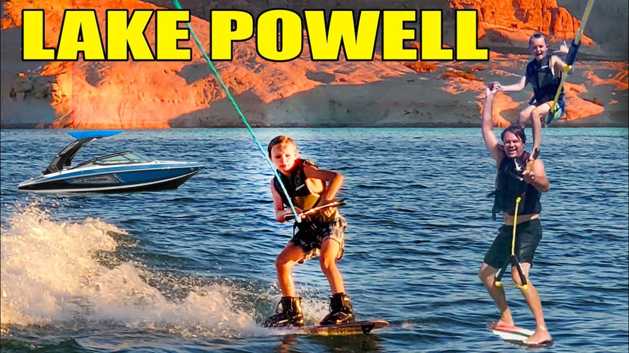 We Did Crazy Tricks On a Surfboard in Lake Powell! Summer Fun With The ...