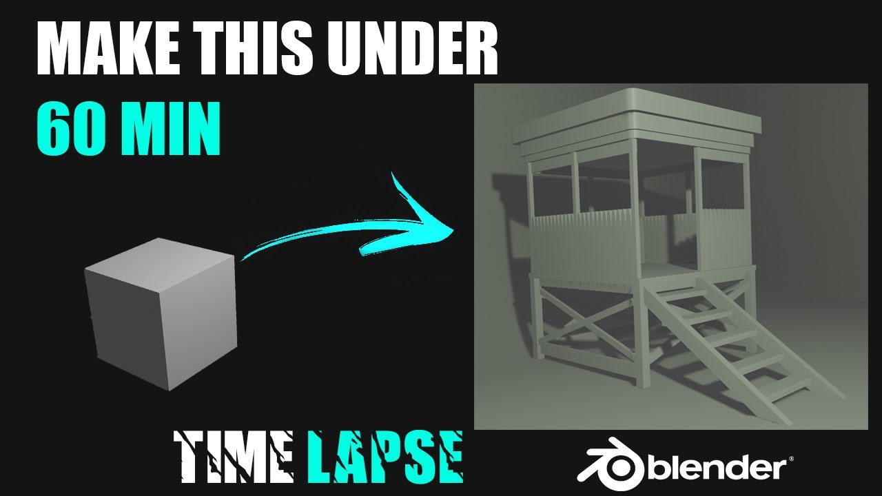 Watchtower - Hunter Cabin #Blender - Wood and Military WATCHTOWER - Low ...