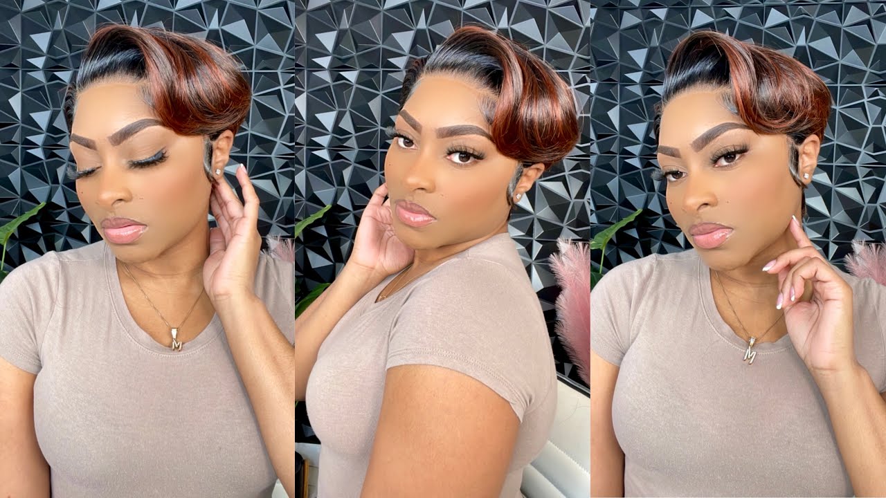 Synthetic Short Pixie Cut Wig ️| Outre Perfect Hairline Lace Wig - BLAZE ***NO PLUCKING REQUIRED ...