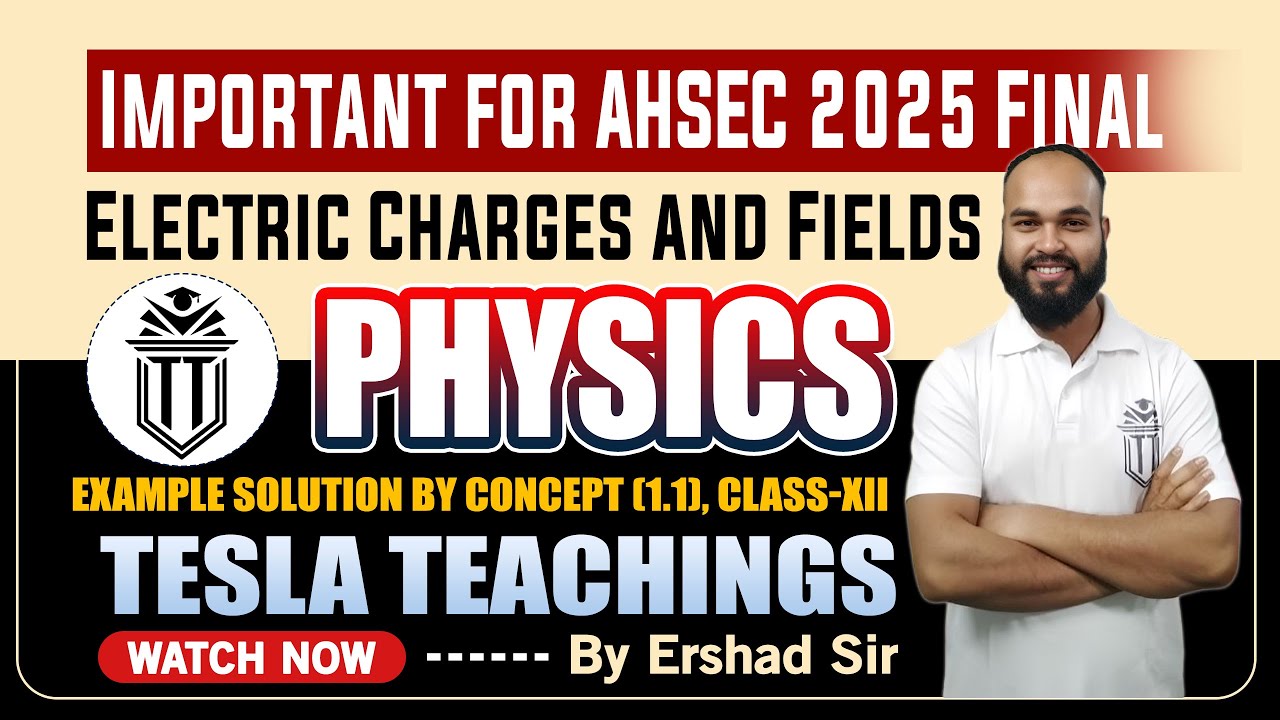 Electric Charges and Fields | Example Solution by Concept (1.1) | Class ...