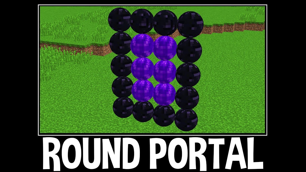 How work ROUND PORTAL in CURSED Minecraft ! - YouTube