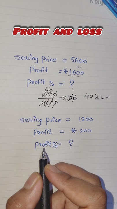This MATH HACK will BLOW YOUR MIND! (Don't tell your teachers)Profit and loss trick - YouTube