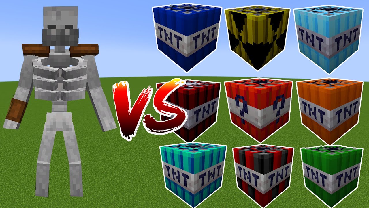 Mutant Skeleton Vs All TNT In Minecraft - YouTube