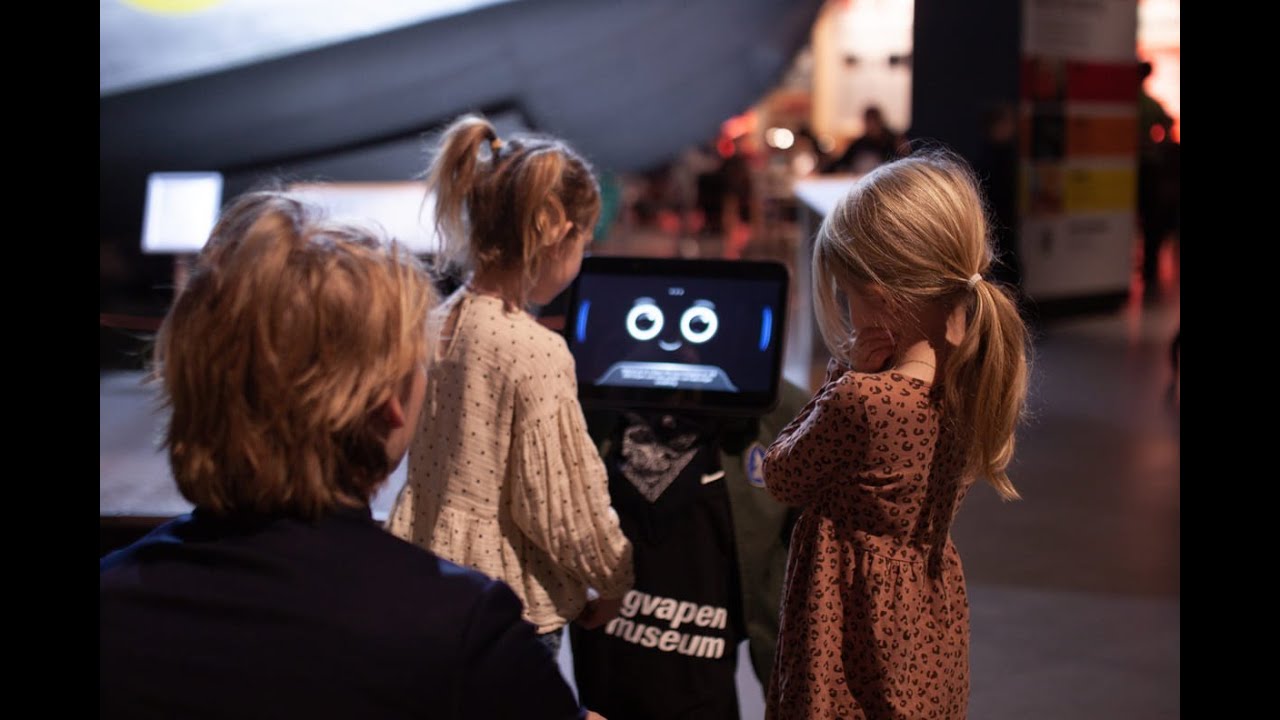 RoboGuide - Your Social Interactive Guide Robot | Dyno Robotics - YouTube