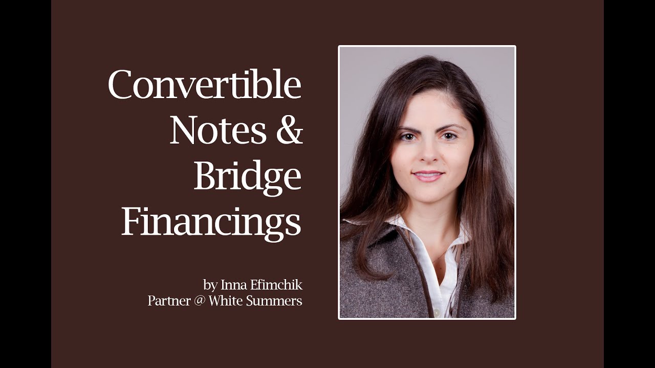Convertible promissory note & bridge financing - YouTube