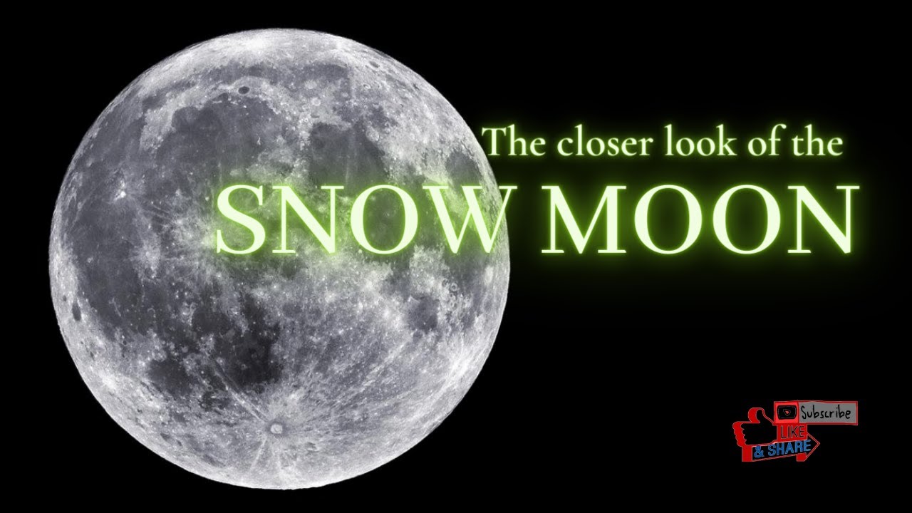 THE CLOSER LOOK OF THE MOON -SNOW MOON 2020 - YouTube