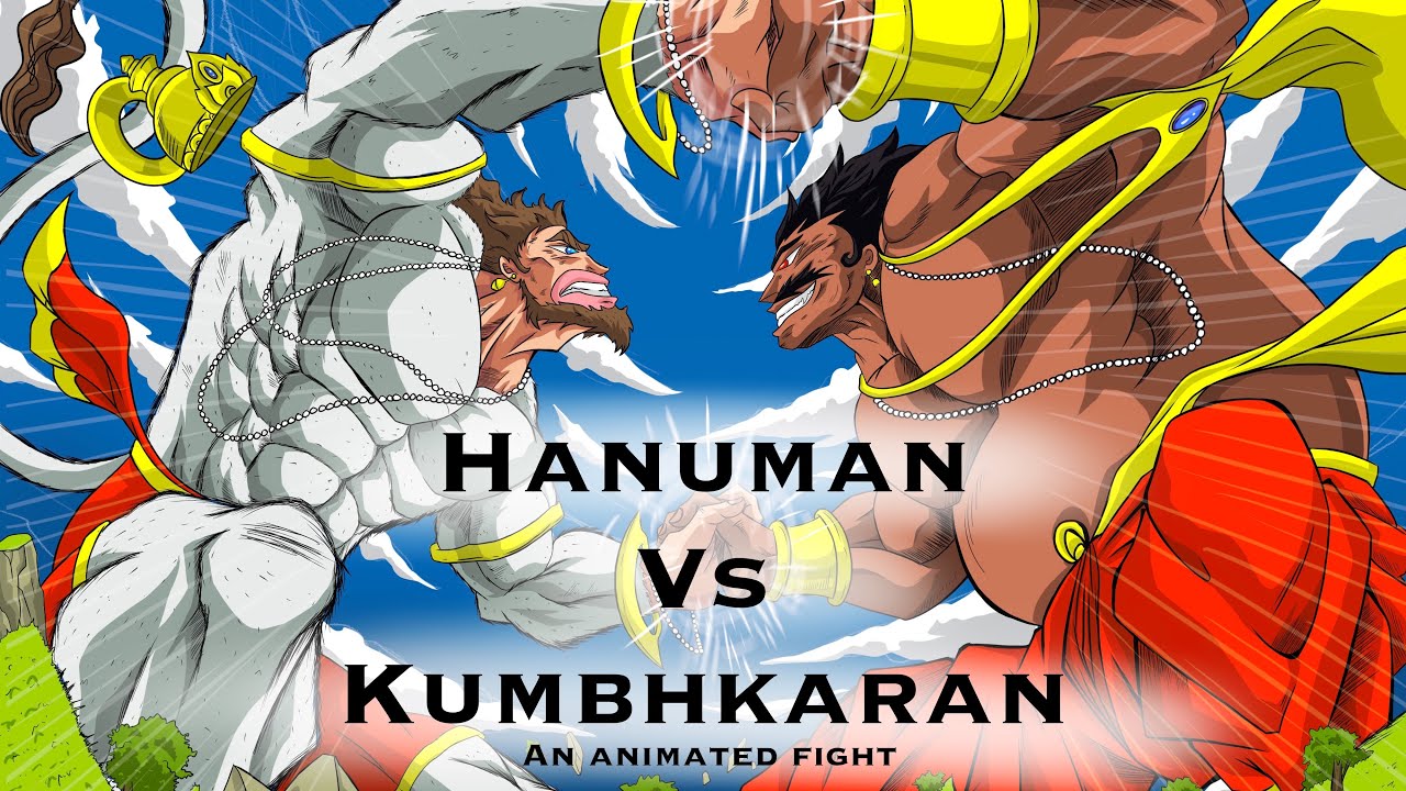 MY FIRST ANIMATED FIGHT SCENE | LORD HANUMAN VS KUMBHKARAN | DIWALI ...