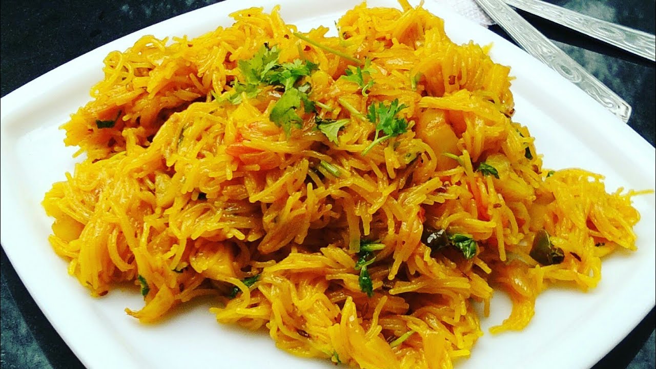 Semiya Upma / Sevai Upma / वेज सिवइयाँ पुलाव / Vermicelli Upma ...
