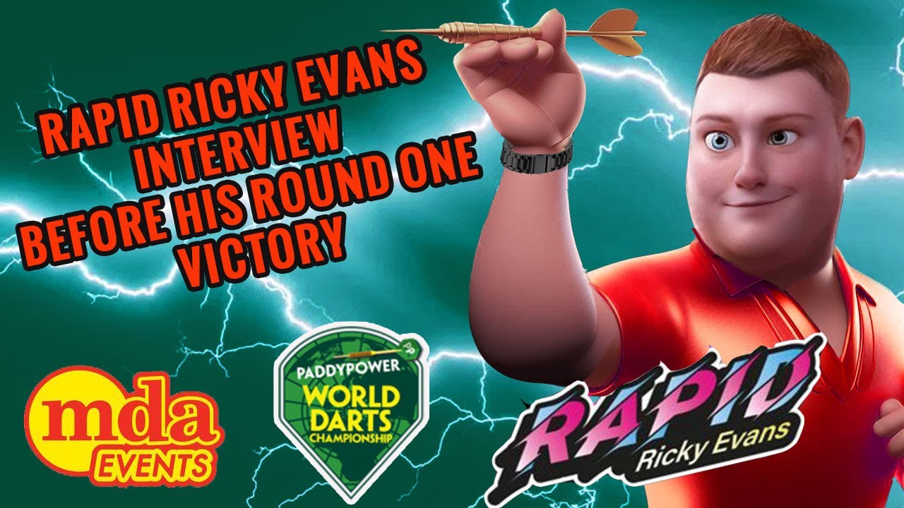 Rapid Ricky Evans Backstage ahead of his round one clash at the 2024 ...