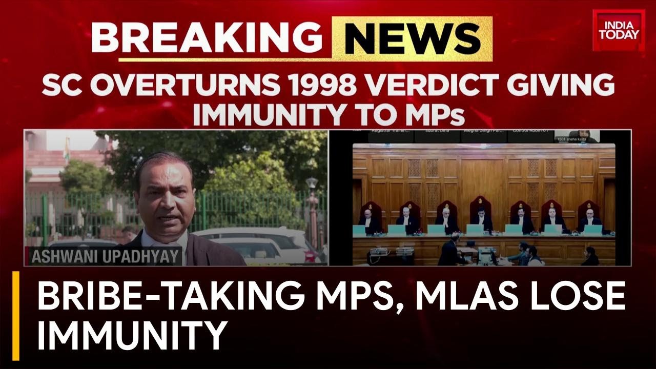 Supreme Court Ends Immunity for Bribe-Taking MPs and MLAs | Watch This Report - YouTube