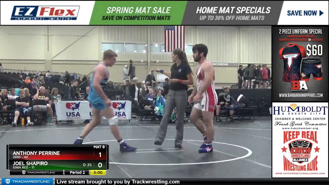 195 Anthony Perrine Ohio vs Joel Shapiro Iowa Red 8451606104 - YouTube