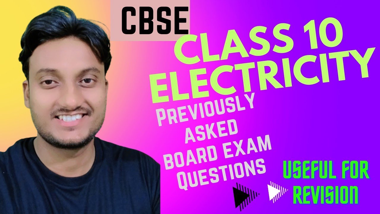 CBSE CLASS 10 Physics chapter 1 Electricity | Important questions ...