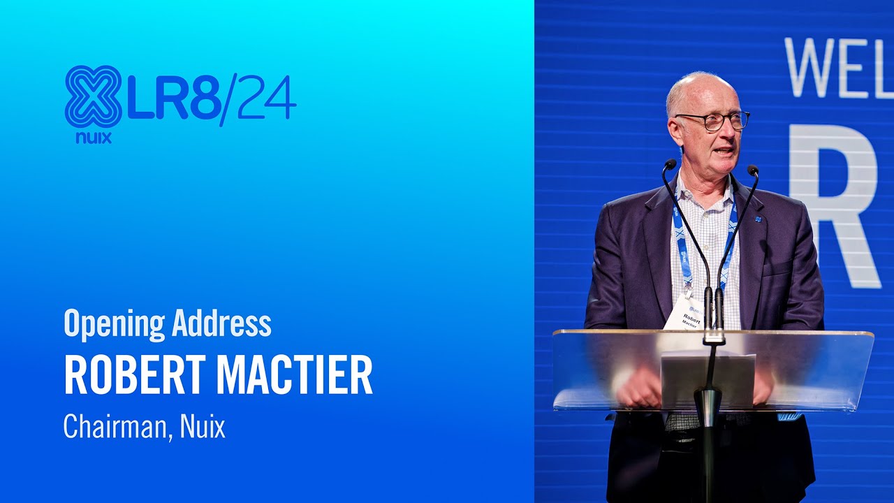 XLR8/24 Opening Address Sydney: Robert Mactier - Chairman, Nuix - YouTube