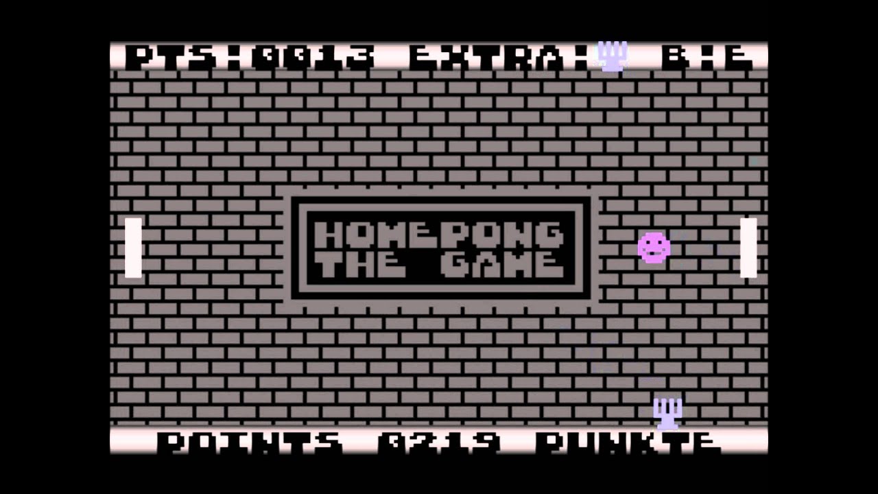 Home Pong for the Atari 8-bit family - YouTube