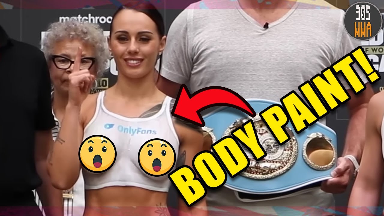 Fighter Weights In Wearing Body Paint 👀 - YouTube