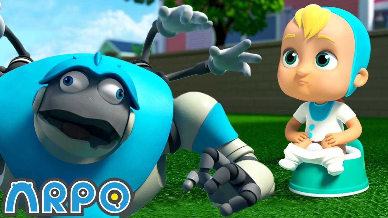 Arpo the Robot | How to POTTY TRAIN! | NEW VIDEO | Funny Cartoons for ...