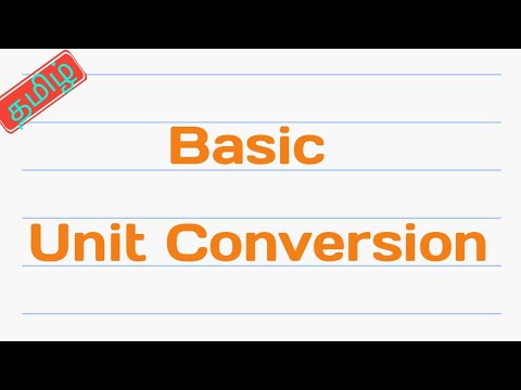 Unit Conversions in Tamil | Civil | Structural | TST - YouTube