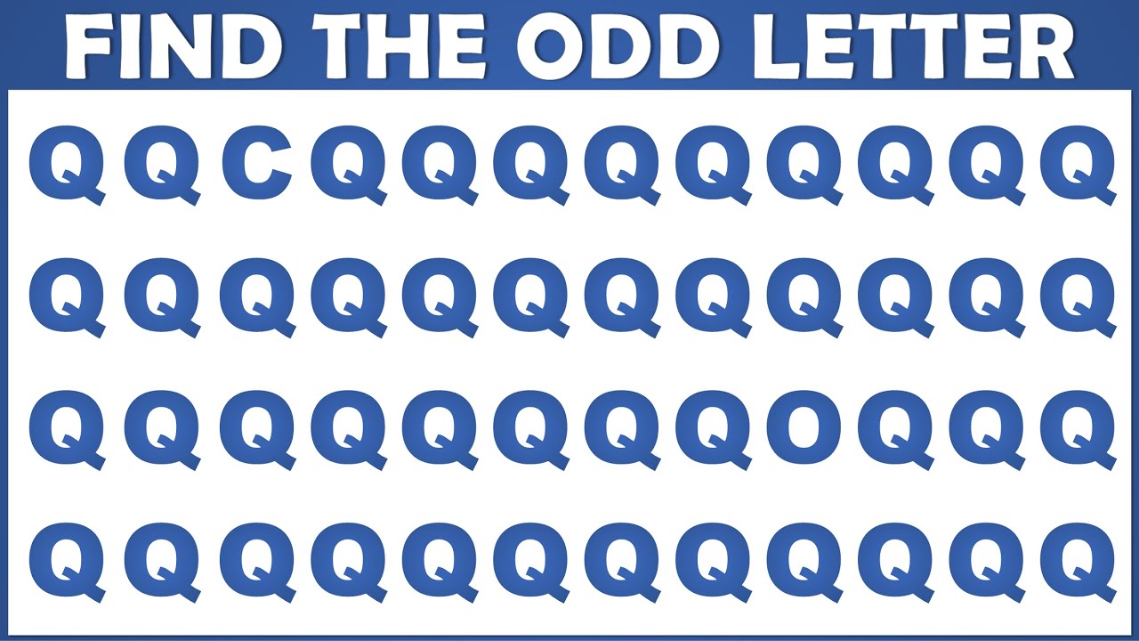 HOW GOOD ARE YOUR EYES | Find the odd Letter | Emoji Puzzle Quiz #42 ...