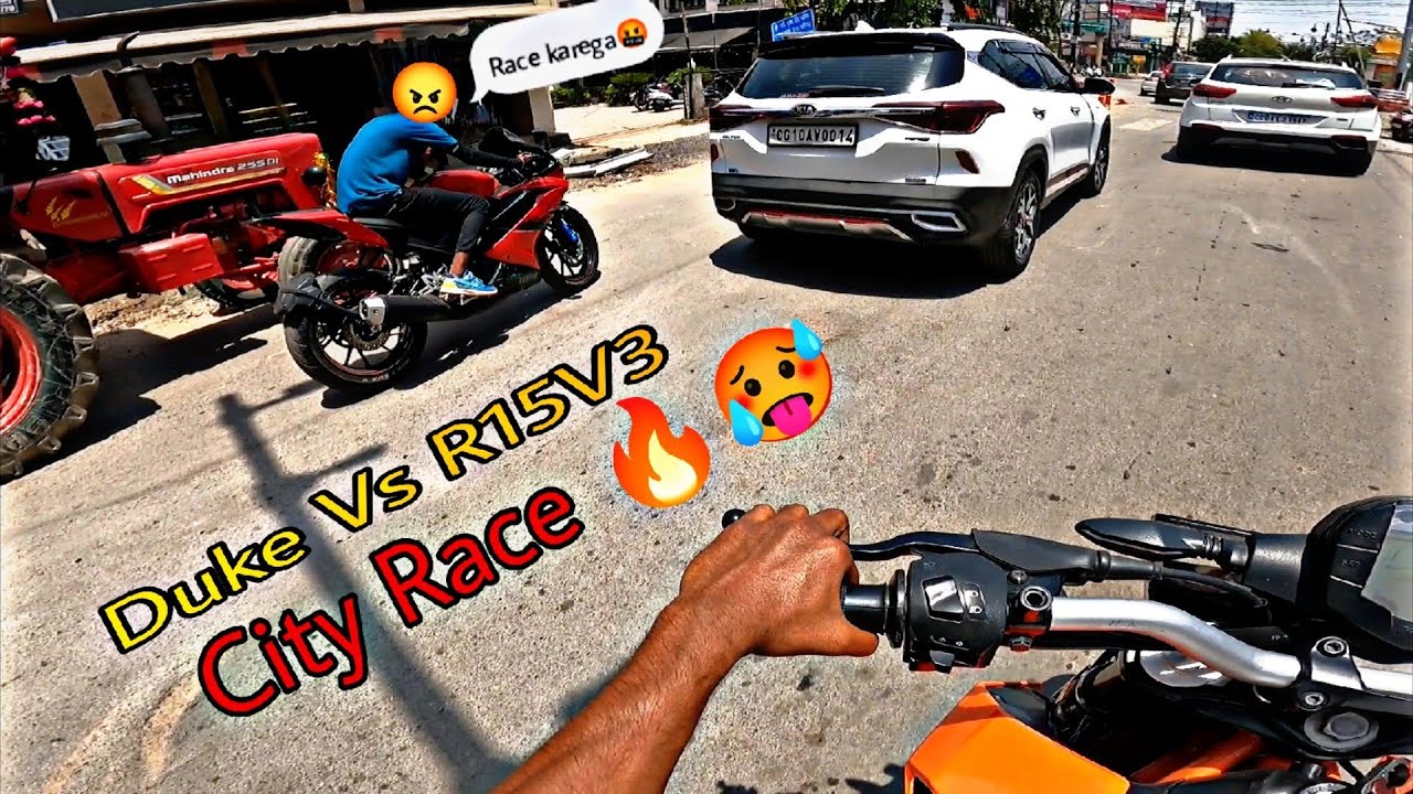 DUKE VS R15 🔥 || CRAZY CITY RACE 🥵 || Duke 🔥🔥🥵 - YouTube
