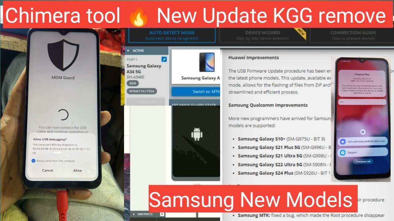 Chimera tool🔥 New Update KGG Update MDM QR ADB enable, finance lock ...