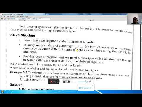 C Language ! Topic Secondary data Types - YouTube