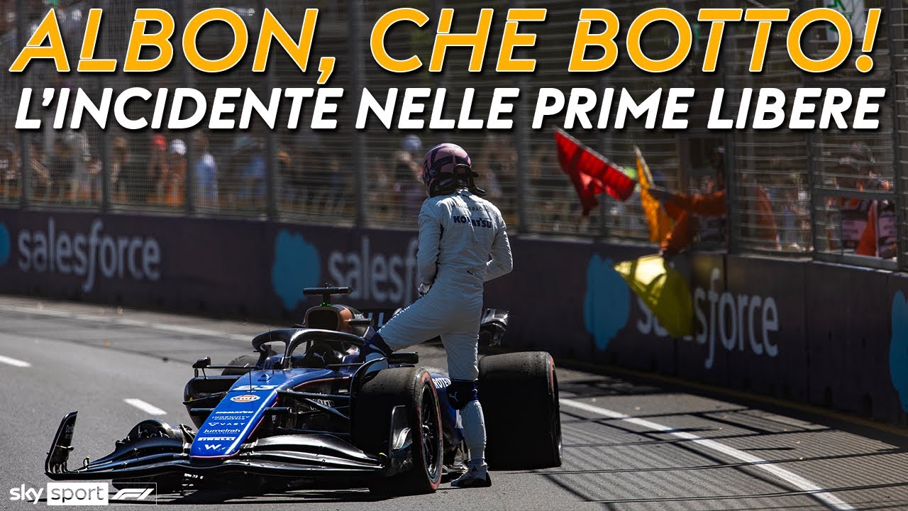F1, GP d'Australia | Che incidente per Alexander Albon nelle P1 ...