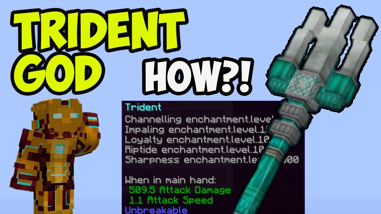 How To Get A God Trident In Minecraft (2025) (Unbreakable) - YouTube