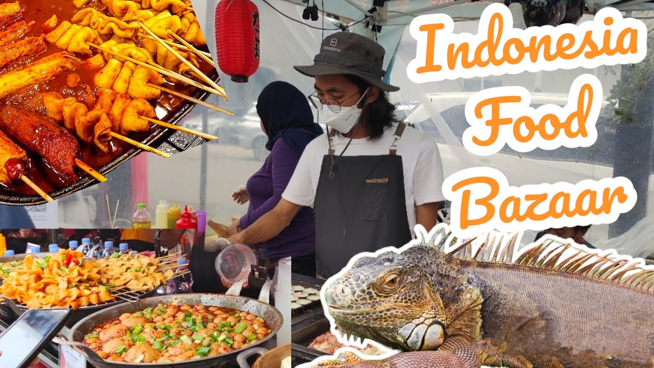 [4K] INDONESIA FOOD BAZAAR (indo sub) || Hội chợ ẩm thực ở Bandung ...