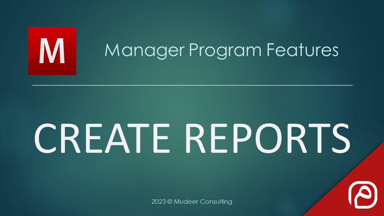 Manager.io Guides: 56 Create reports - YouTube