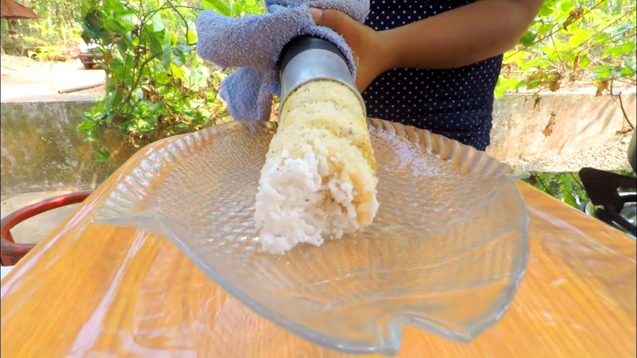 Tapioca steam cake / kappa puttu with tapioca flour/CASSAVA CAKE - YouTube