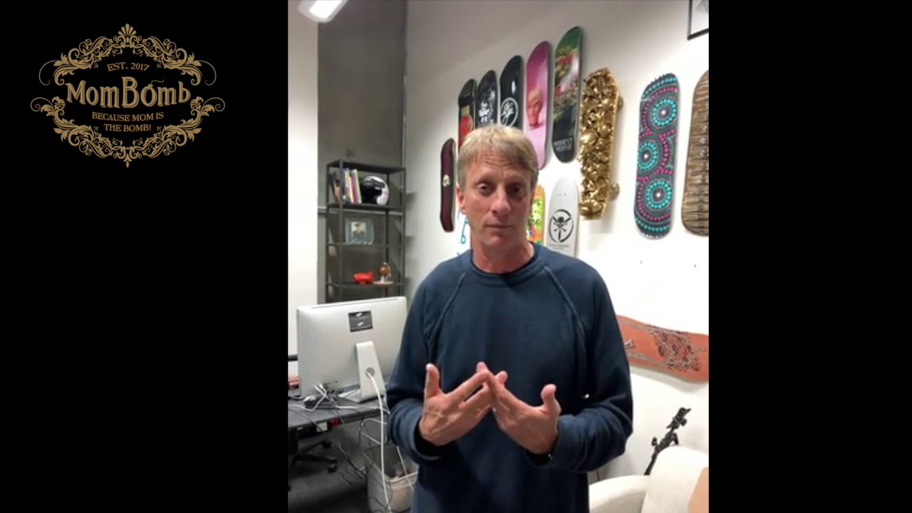 Tony Hawk Supports Mom Bombs! - YouTube